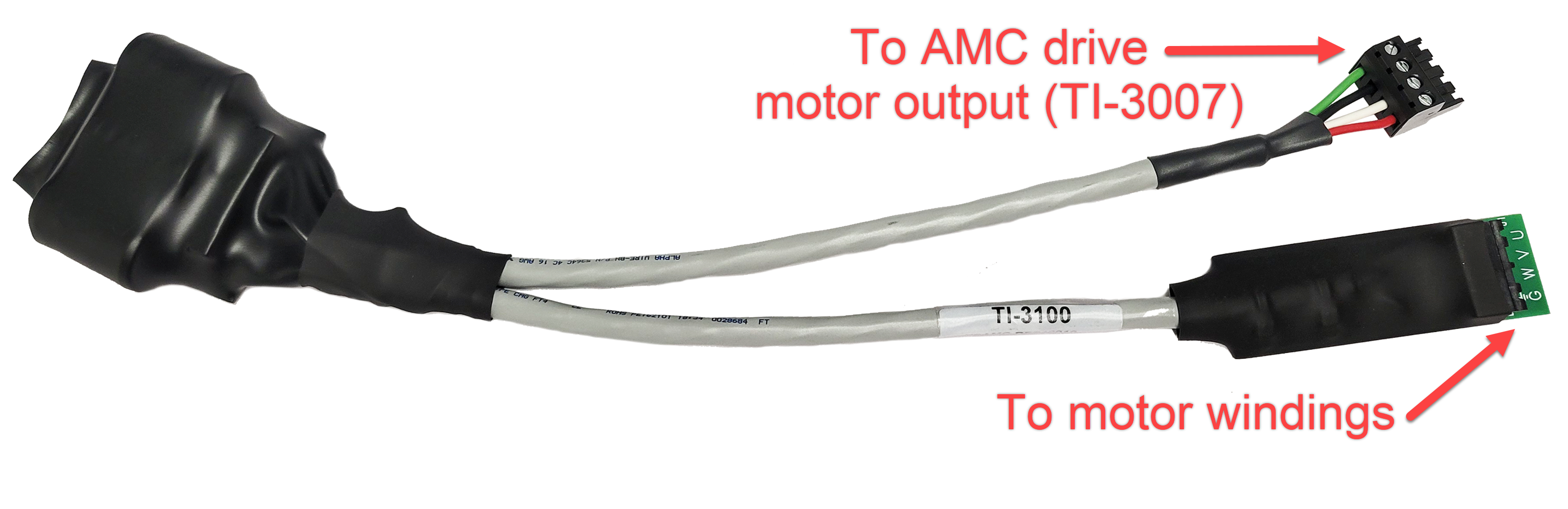 TI-3100: In-Line Inductive Motor Power Filter Cable (10A max ...